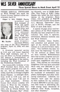 WLS Chicago Tribute – Radio Timeline