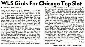 WLS Chicago Tribute – Radio Timeline