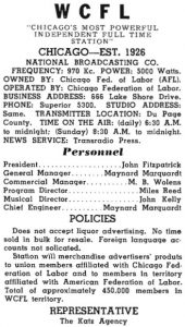 WCFL Chicago Tribute – Radio Timeline